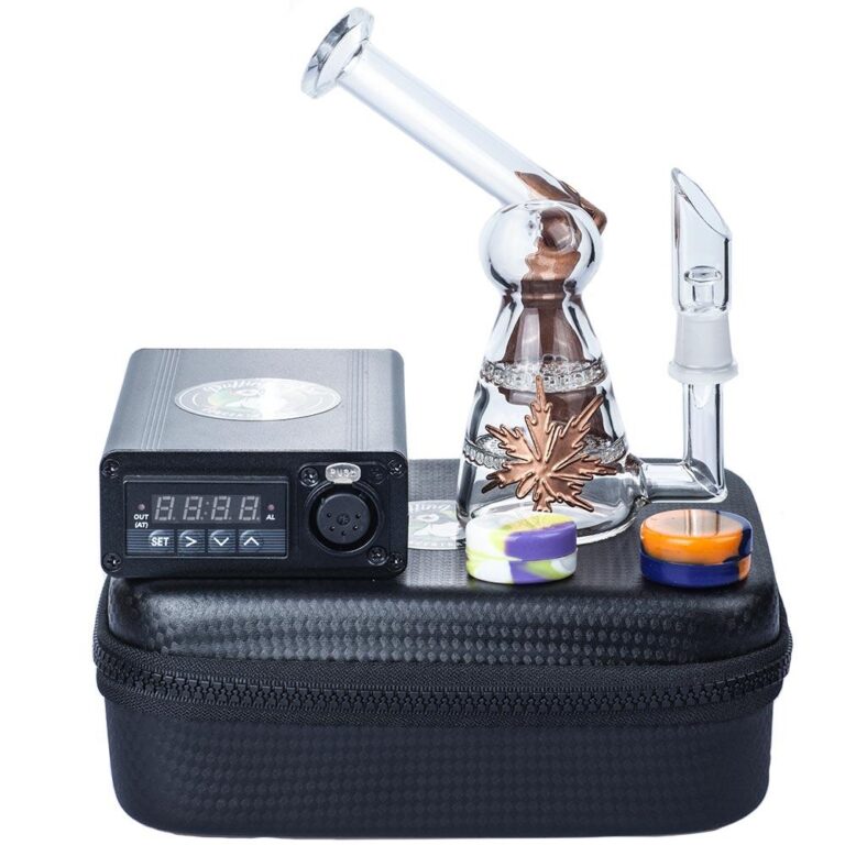 Quartz Enail W/ Paint Coated Honeycomb Dab Rig - Enail Kits