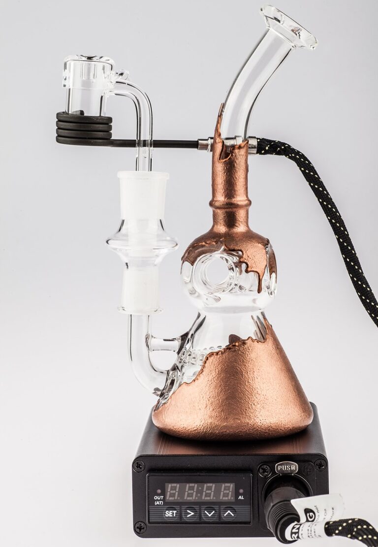 Quartz Enail W/ Paint Coated Honeycomb Dab Rig - Enail Kits